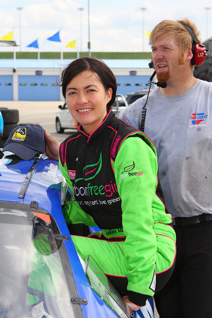 Race car driver Leilani Munter teams with veterans to promote clean ...