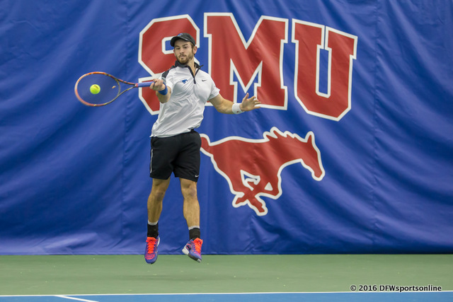SMU Tennis Blanks Temple | DFWsportsonline